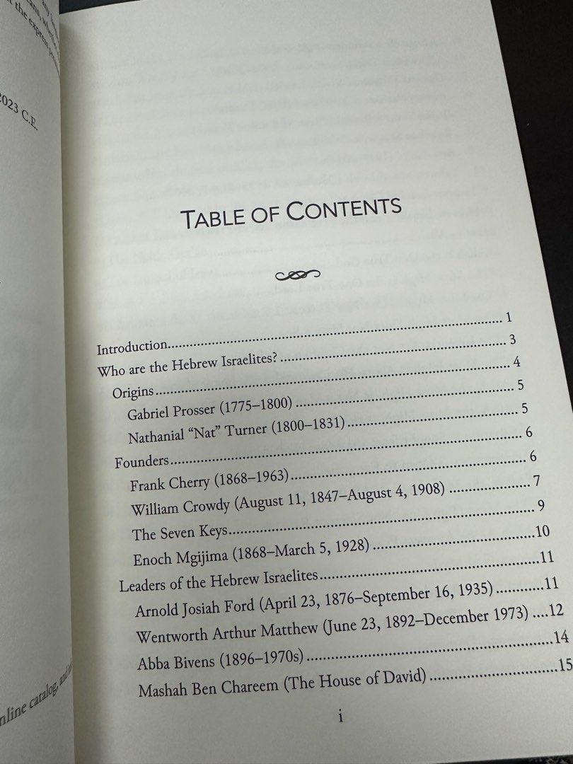 (SG SELLER) The Hebrew Israelites in Light of the True Teachings of ...