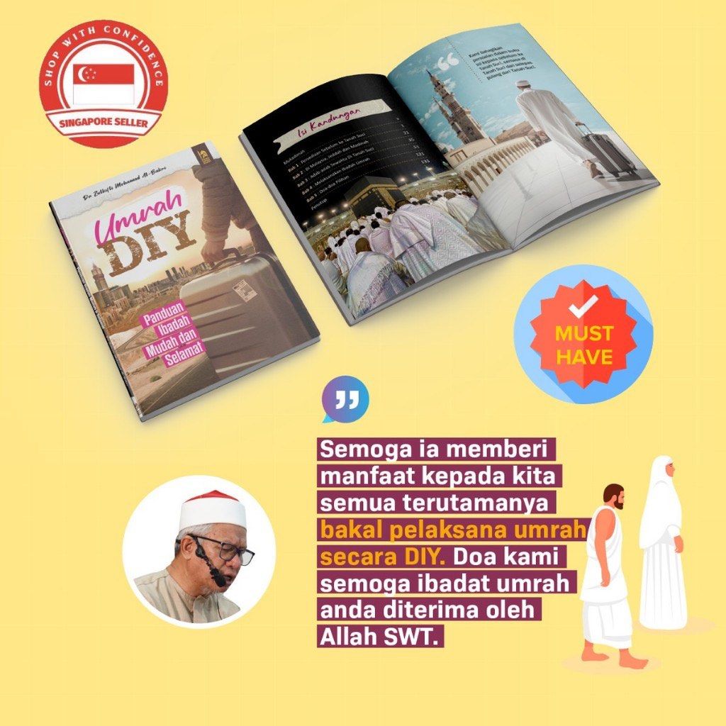 (SG SELLER) Umrah DIY - Panduan Ibadah Mudah dan Selamat Oleh Dr Zulkifli Mohamed Al bakri ...