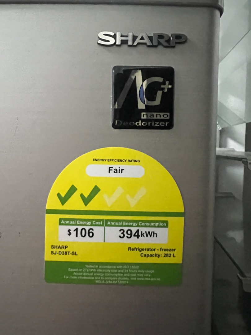 SHARP FRIDGE, TV & Home Appliances, Electrical, Adaptors & Sockets on ...