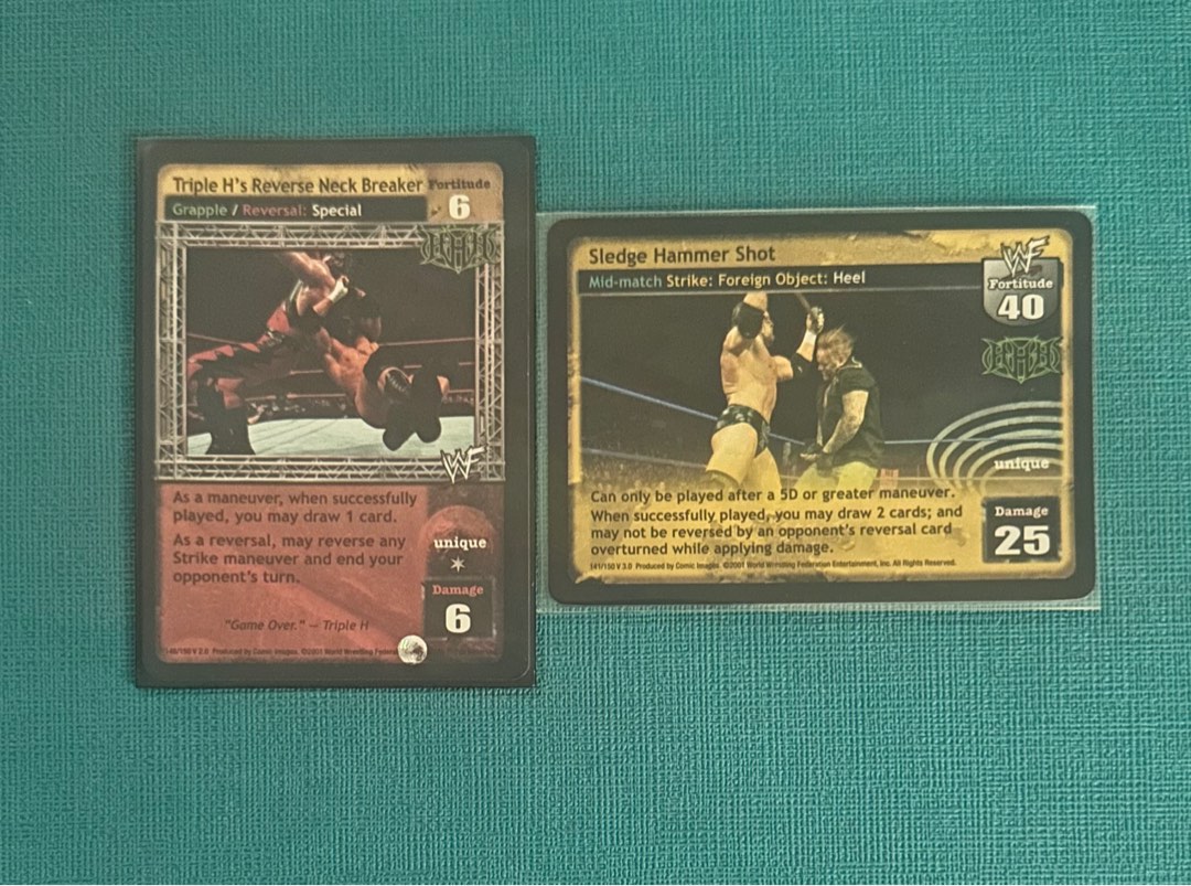 Sledge Hammer Shot & Triple H's Reverse Neck Breaker WWF WWE RAW DEAL ...