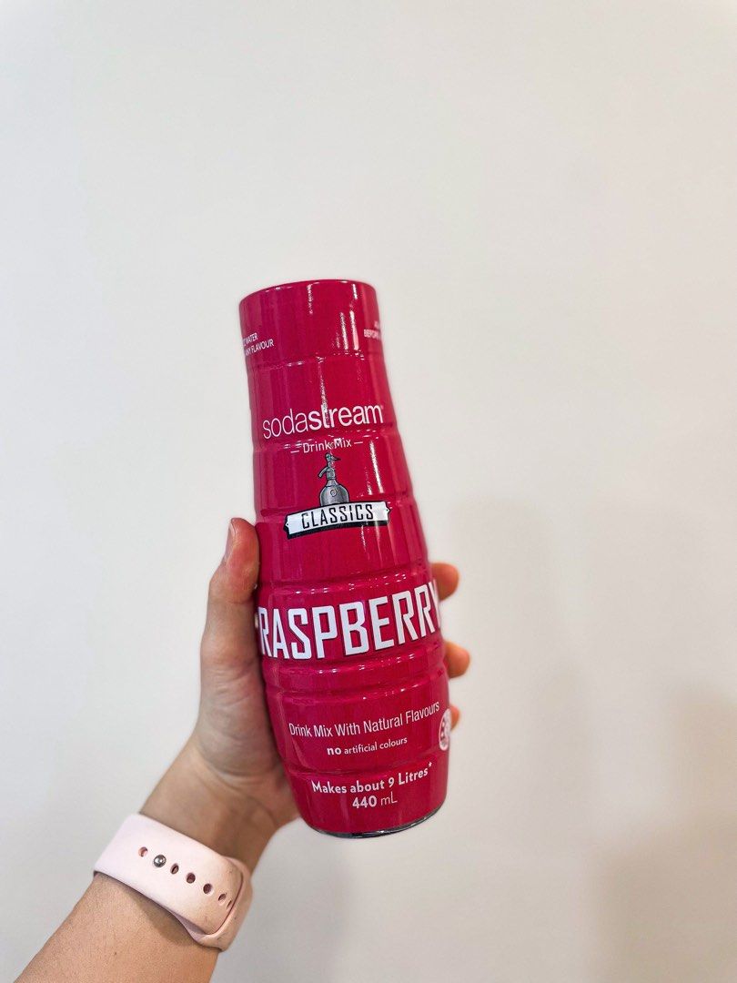 sodastream drink mix raspberry, Food & Drinks, Beverages on Carousell