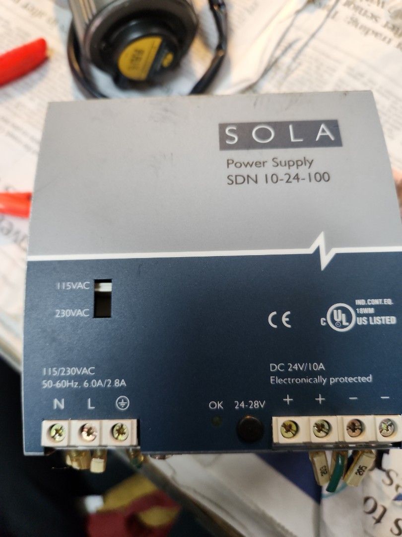 SOLA POWER SUPPLY 24V 10A, Computers & Tech, Parts & Accessories ...