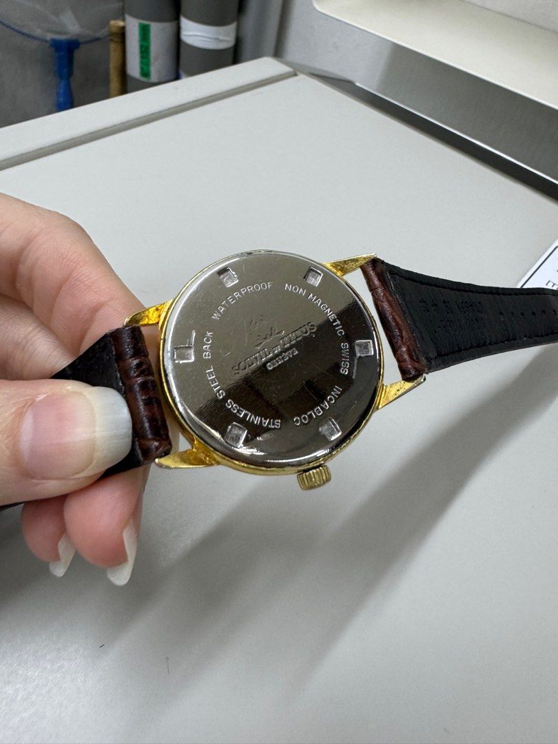 Solvil Titus Gold Plated Watch, Luxury, Watches on Carousell