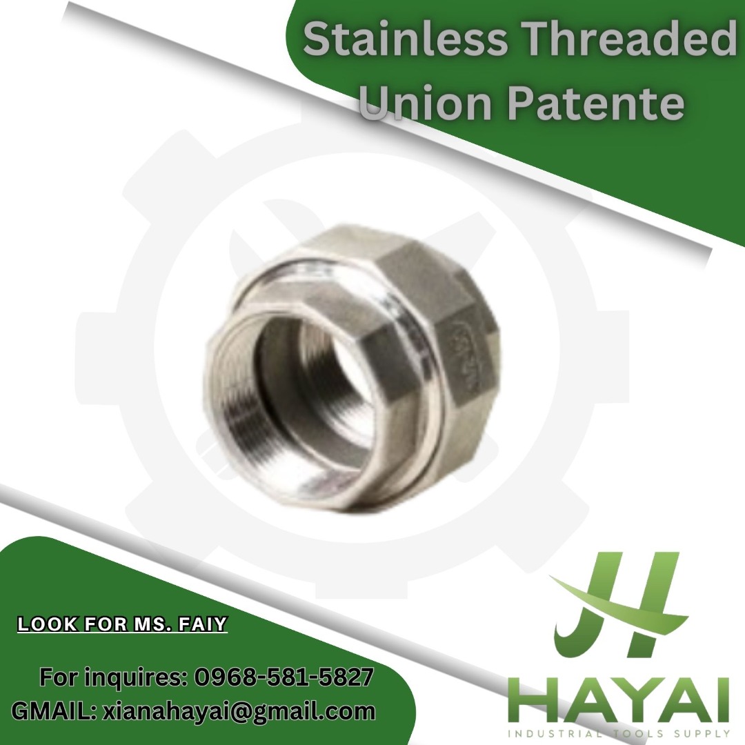 Stainless Threaded Union Patente, Commercial & Industrial, Construction ...