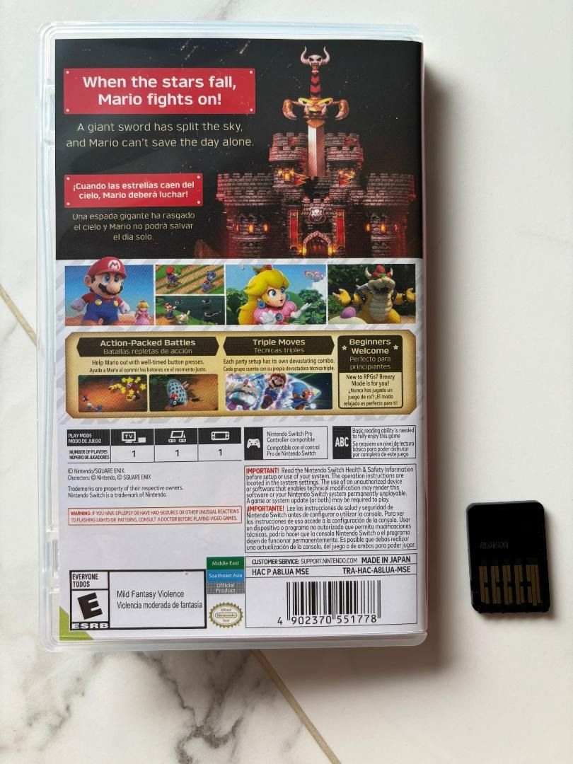 Super Mario Rpg Nintendo Switch Video Game Cartridge Legend Seven Stars ...