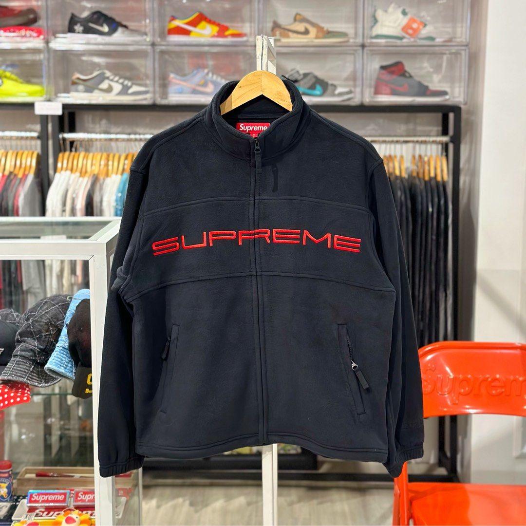 Supreme Polartec Zip Jacket, Men's Fashion, Activewear on Carousell