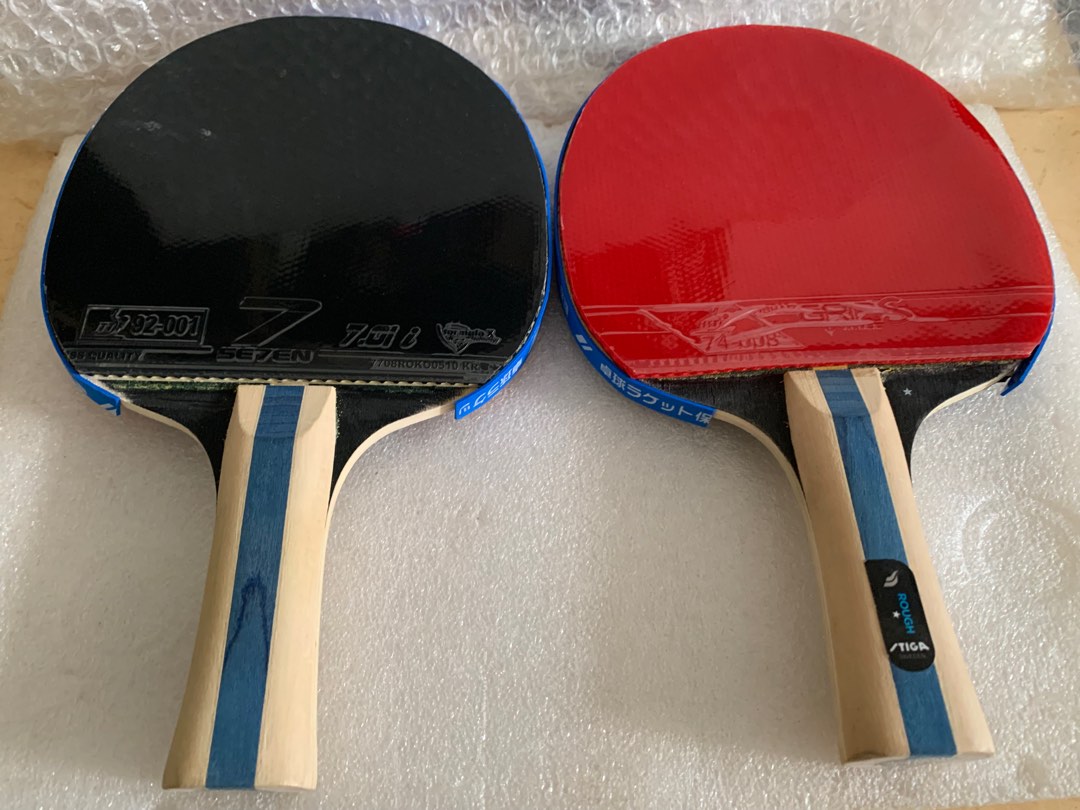 Table Tennis Blade n Rubber (handshake), Sports Equipment, Sports ...