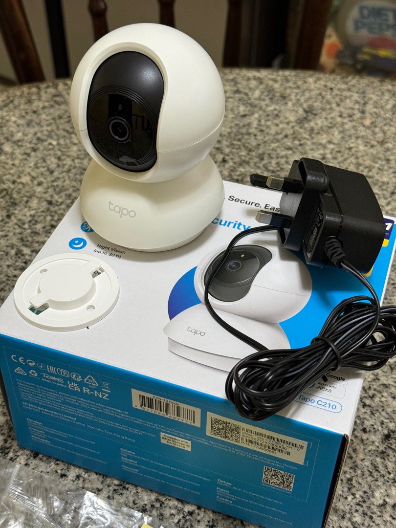 Tapo C210 Pan Tilt Home Security Wifi Camera, Furniture & Home Living ...