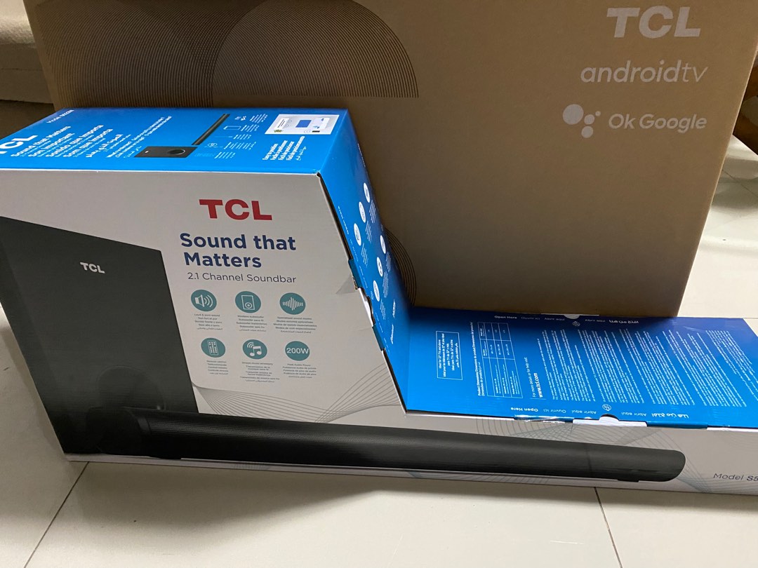 TCL 32S5401 AF with TCL 2.1 soundbar, TV & Home Appliances, TV ...