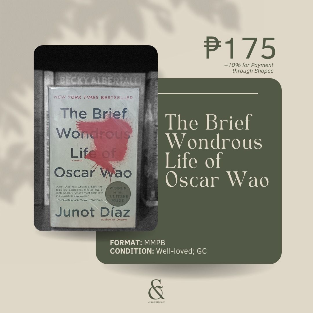 The Brief Wondrous Life of Oscar Wao by Junot Diaz, Hobbies & Toys ...