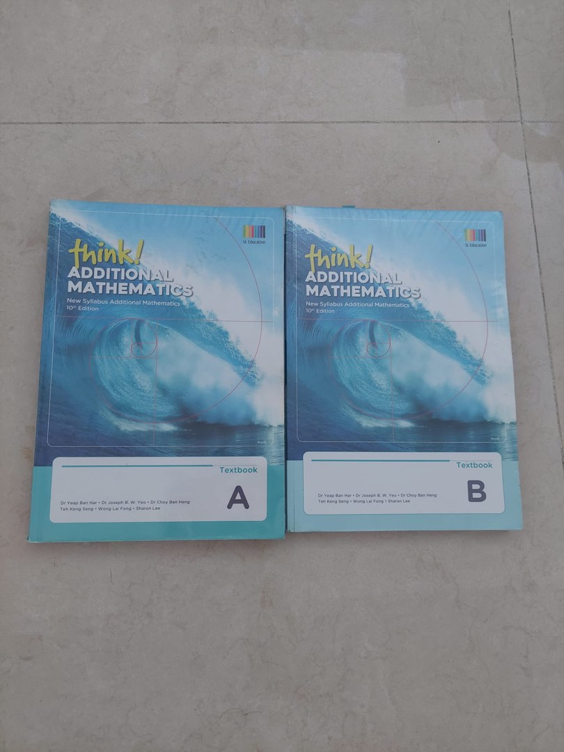 THINK Additional Mathematics math textbook secondary 3 amath new ...