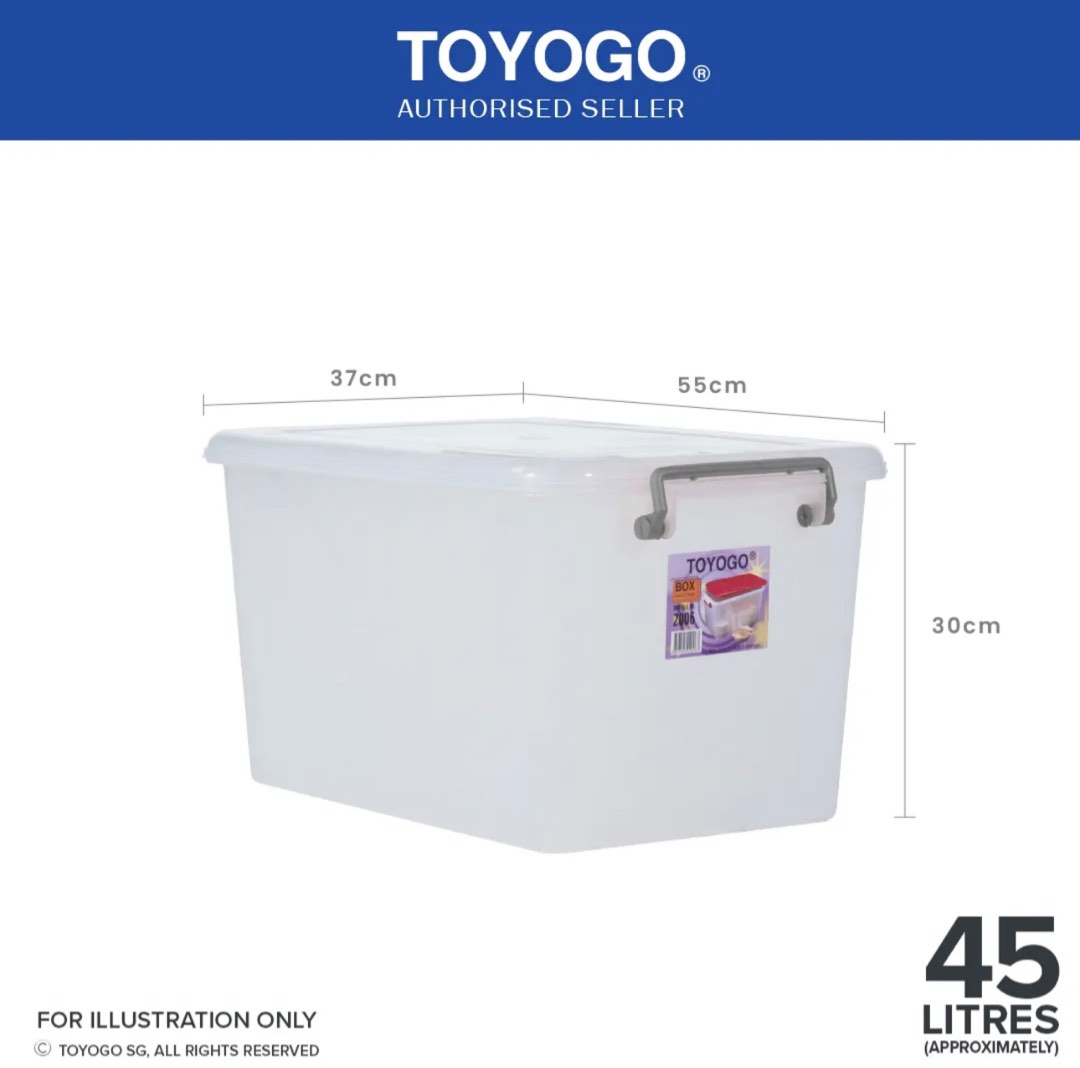Toyogo 2006 45litres storage box, Furniture & Home Living, Home ...