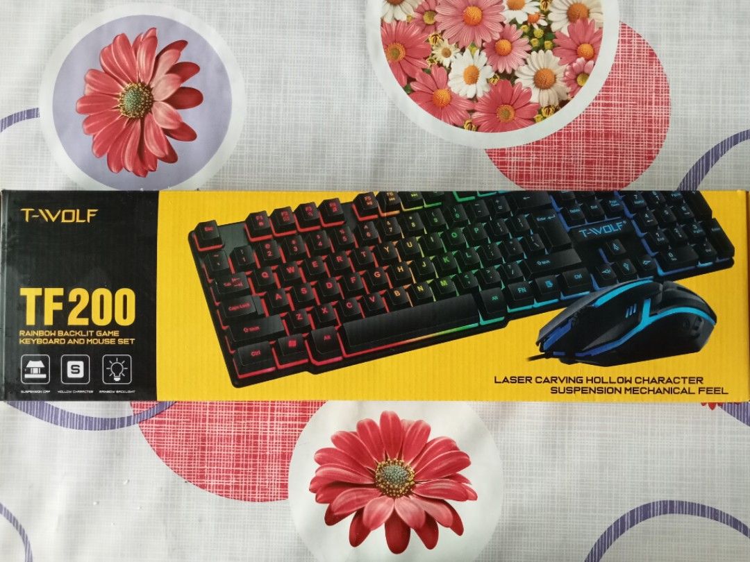 T Wolf Tf200 Gaming Keyboard And Mouse Set Computers And Tech Parts And Accessories Computer