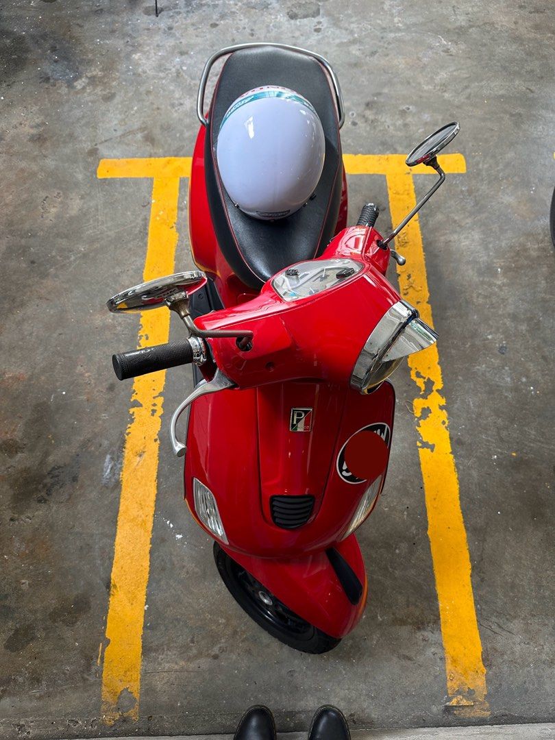 Vespa LT 150 2015 Red, Motorbikes on Carousell