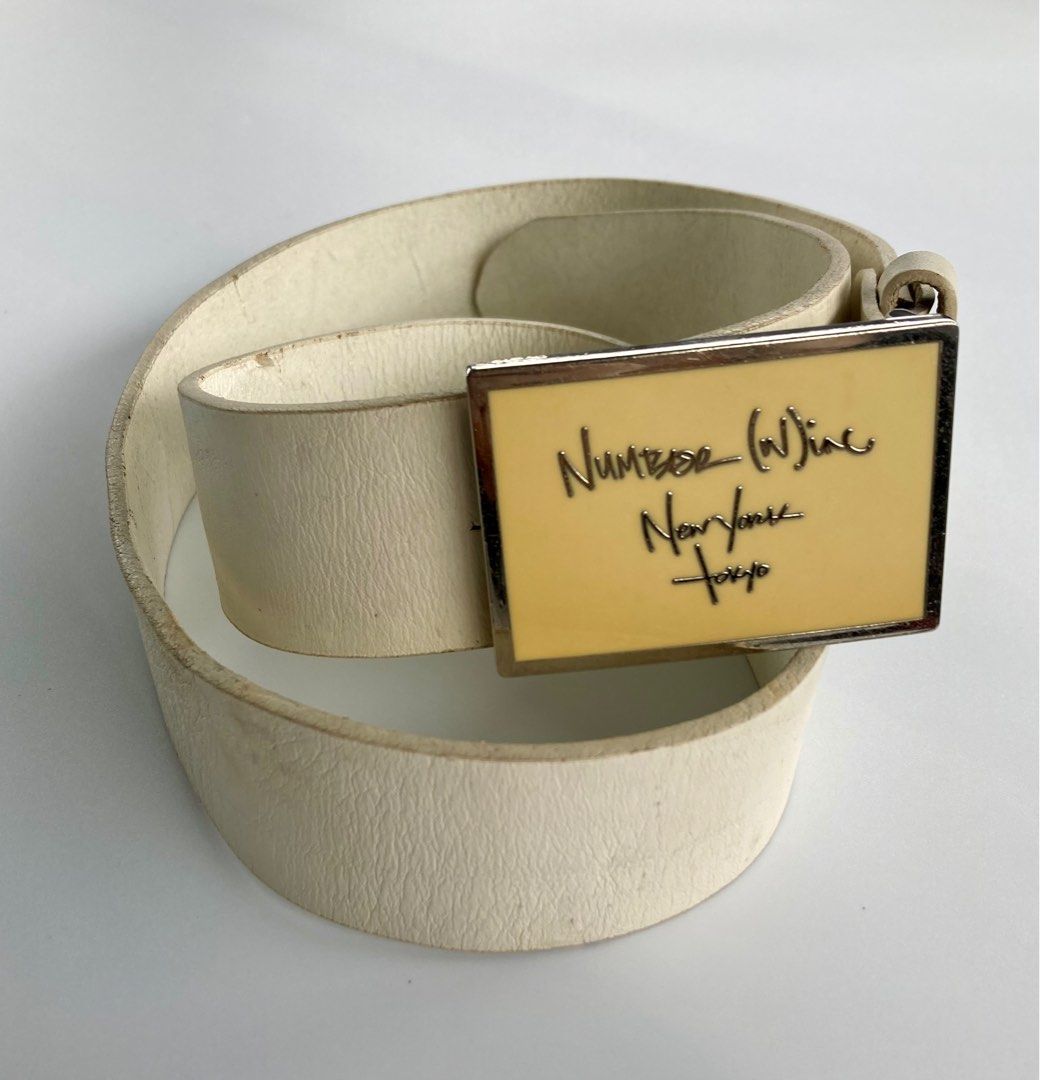 Vintage 90’s Number (N)ine Leather Belt, Men's Fashion, Watches ...