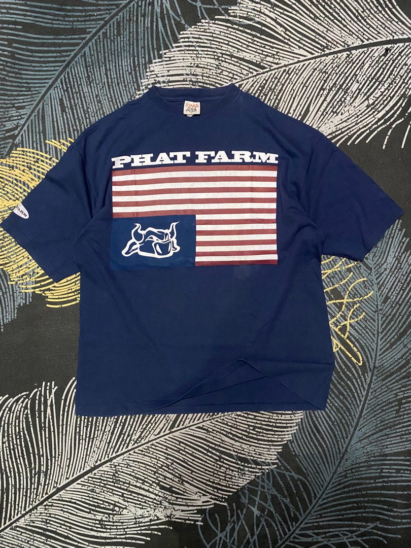 Vintage 90s Phat Farm Tee, Men's Fashion, Tops & Sets, Tshirts & Polo ...