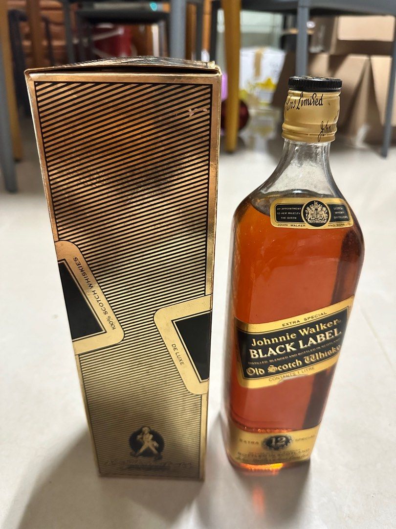 Vintage Johnnie Walker Extra Special Black Label 1 litre, Food & Drinks ...