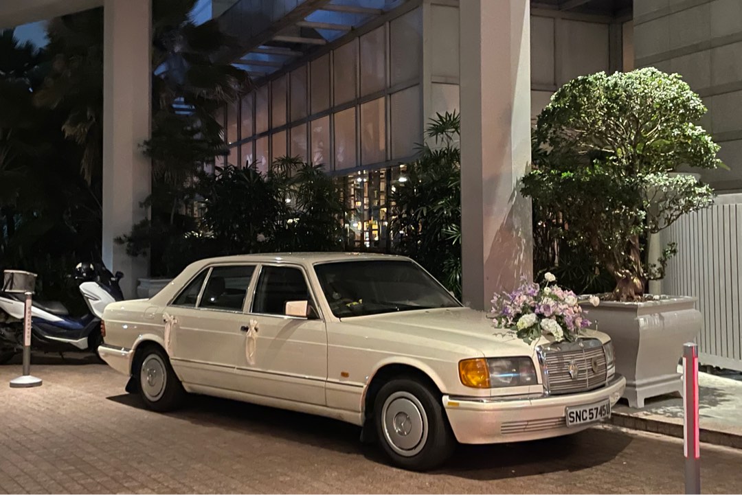 CLASSIC VINTAGE MERCEDES BENZ 300SEL S-Class W126 FOR WEDDING BRIDAL ...