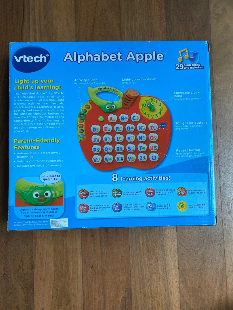 Vtech Alphabet Apple, Hobbies & Toys, Toys & Games on Carousell