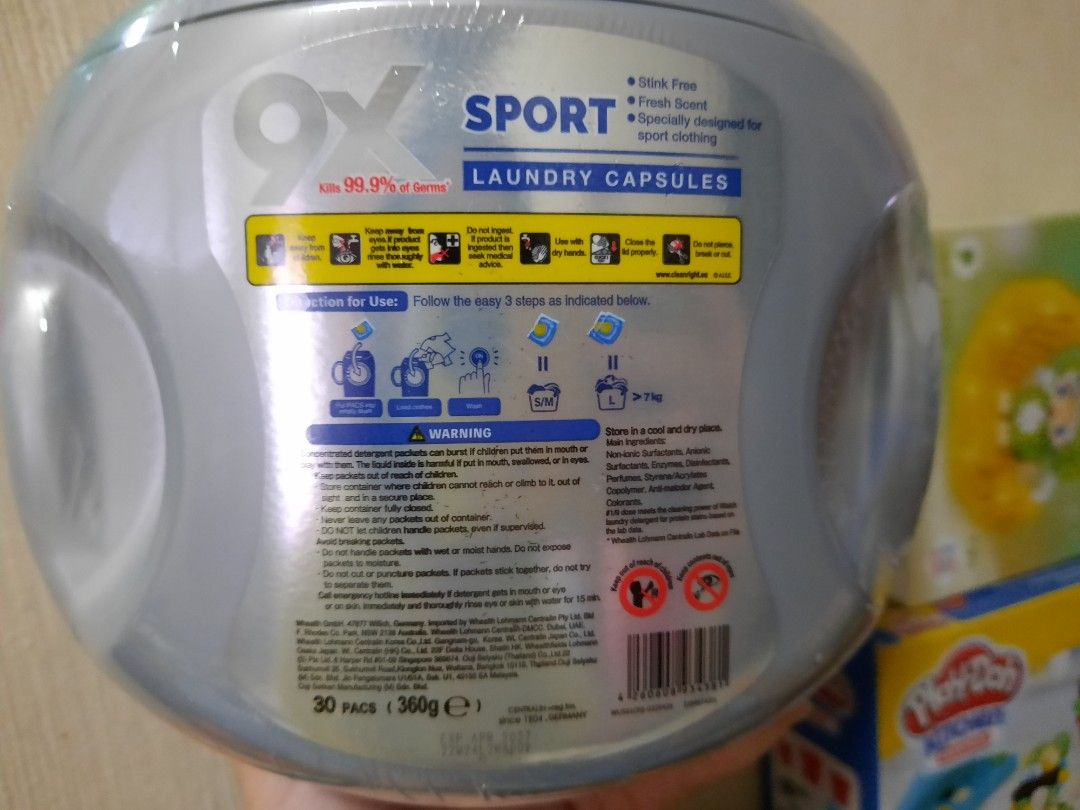 Walch 9X Antibacterial Laundry Capsule (Sports), Furniture & Home ...