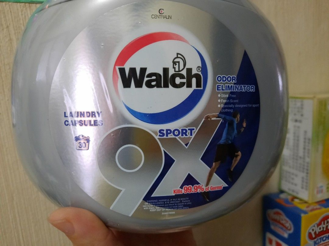 Walch 9X Antibacterial Laundry Capsule (Sports), Furniture & Home ...