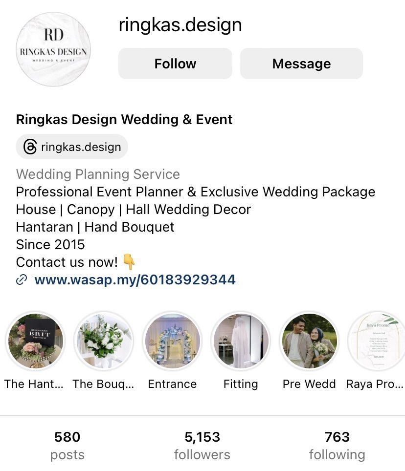 Wedding Package - Pakej Pelamin Ringkas Design 30ft, Hobbies & Toys ...