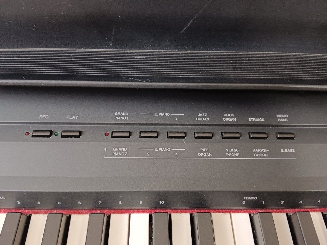 Yamaha digital piano P-105 Electric P105 88 weighted keyboard, Hobbies ...