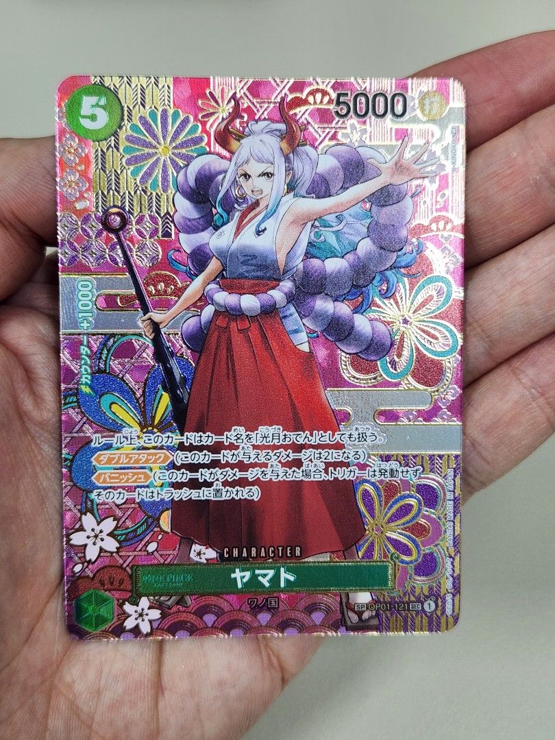 Yamato SP Sec Rare AA (OP01-121) : One Piece TCG, Hobbies & Toys, Toys & Games on Carousell