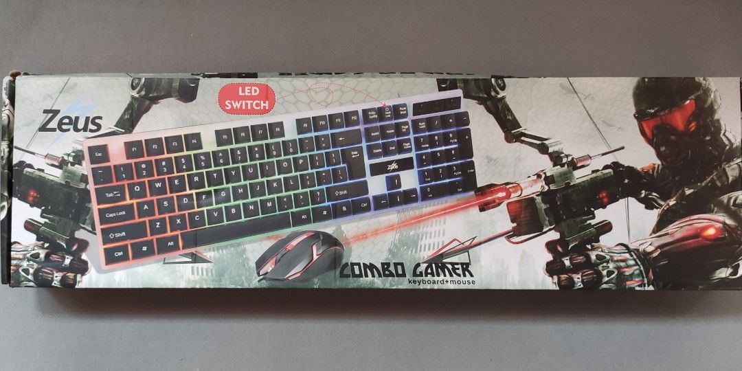 Zeus K001 ( Amazing Swiftness ) Gaming Keyboard and Mouse Bundle ( High ...