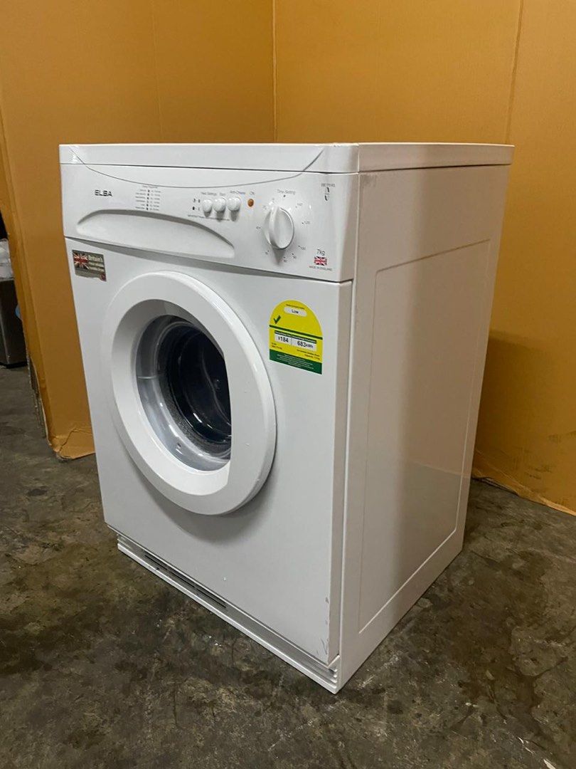 022312 (4) elba air vented dryer 7kg 1tick, TV & Home Appliances ...
