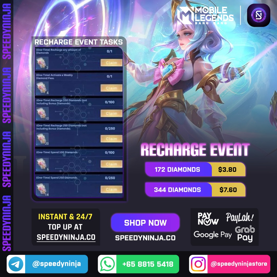 2023 Annual Starlight! | Recharge Event! Mobile Legends Diamonds Top Up ...