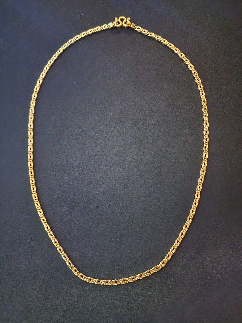 23K 965 Gold Chain Necklace Hua Seng Heng Thailand, Men's Fashion, Watches & Accessories ...