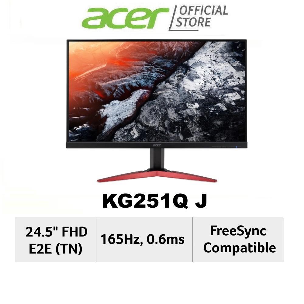 24.5” acer KG251Q FHD gaming monitor, 165hz