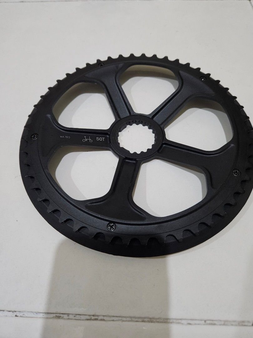 50T Brompton T Line Chainring, Sports Equipment, Bicycles & Parts ...