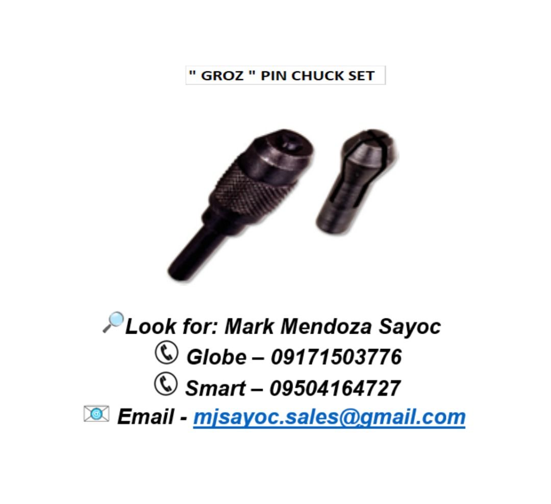 " GROZ " PIN CHUCK SET, Commercial & Industrial, Construction Tools ...