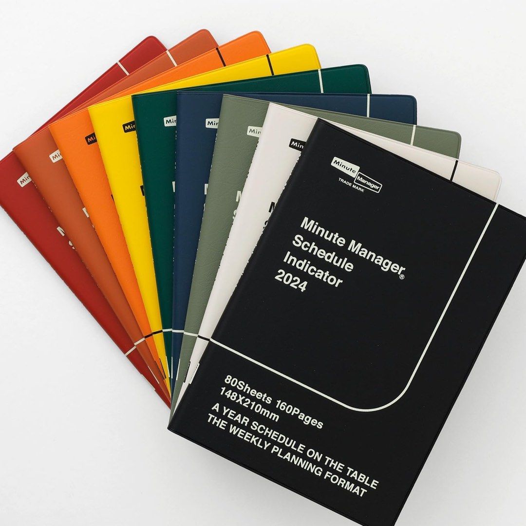 [訂購] HIGHTIDE 2024年手帳 A5月週計｜HIGHTIDE 2024 Minute Manager, Schedule Indicator, A5, Monthly&Weekly ...