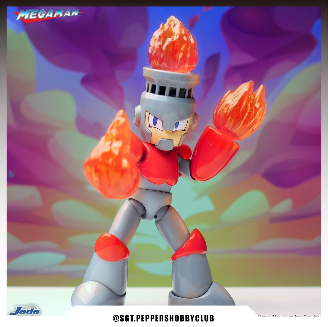 Jada Toys Rockman Mega Man 4.5 Inch Action Figure wave 1 Set of 3 洛克人 ...