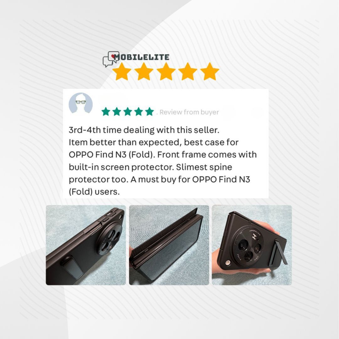 👍🏻 Oppo Find N3 Fold 360 Protection Ultra Slim with Hinge Protective Case, Mobile Phones ...