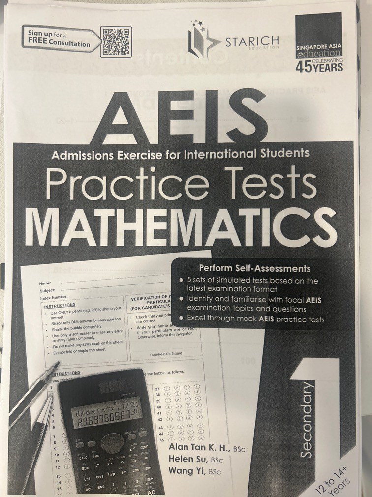 AEIS Test Papers, Hobbies & Toys, Books & Magazines, Assessment Books ...