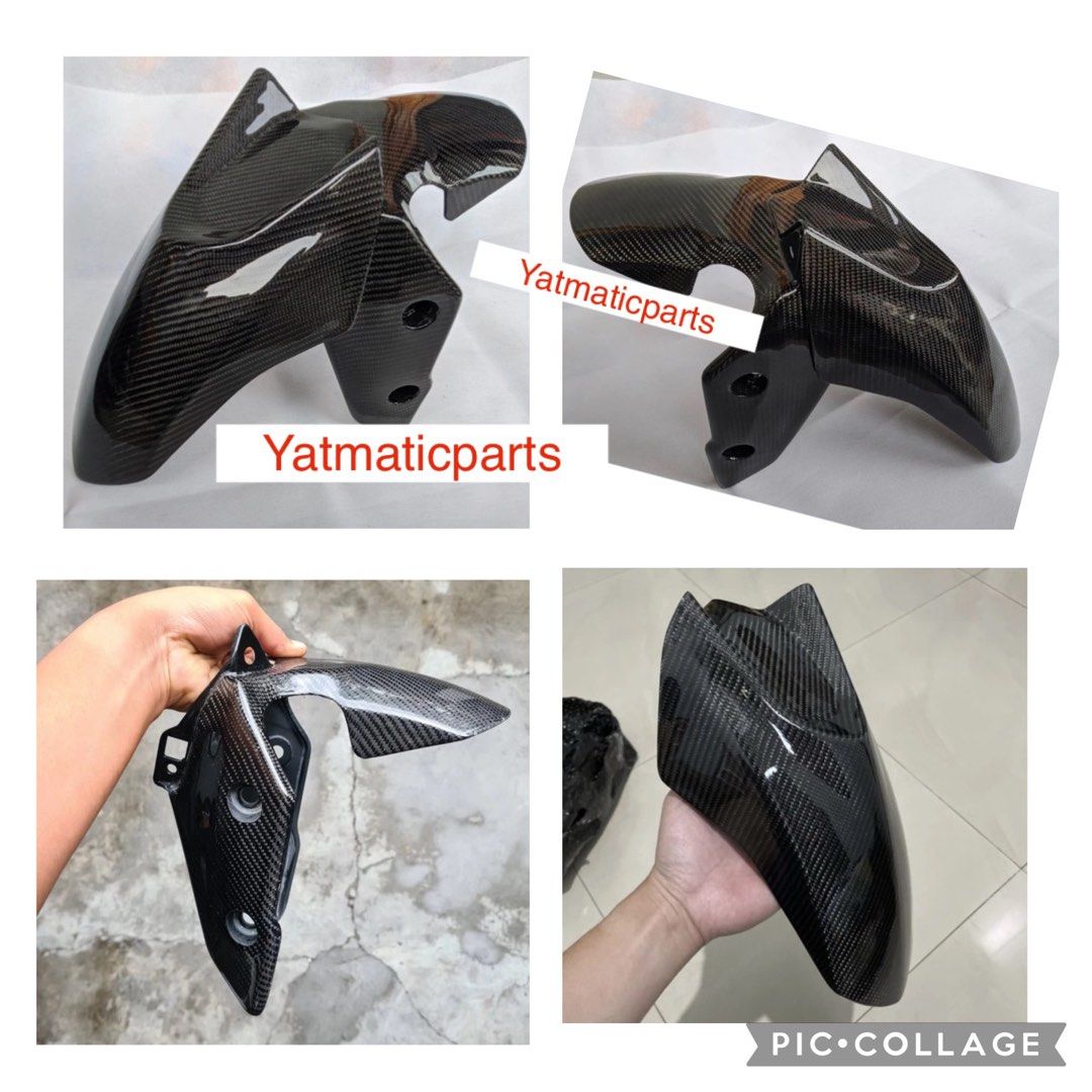 Aerox v1 / Aerox v2 front mudguard carbon Kevlar. Selling as set $100 ...