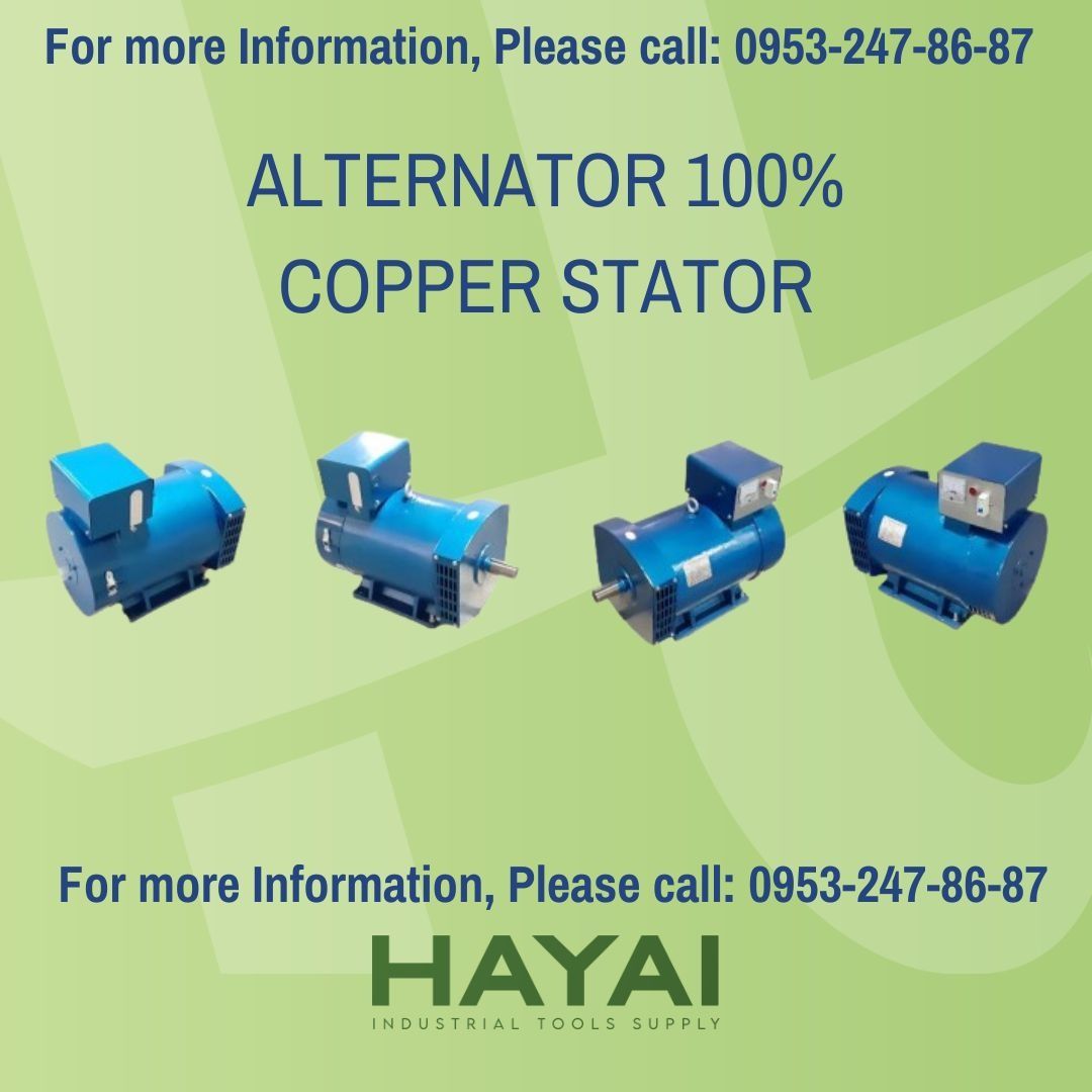 ALTERNATOR 100% COPPER STATOR, Commercial & Industrial, Construction ...