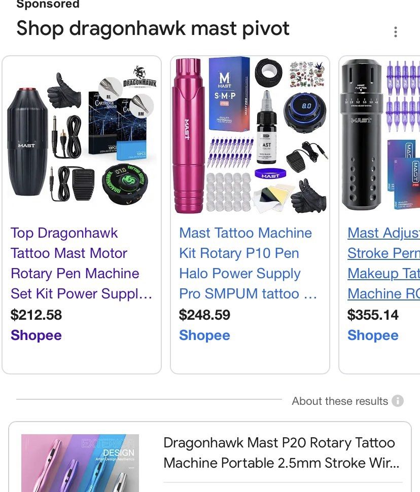 Amazing tattoo set. Dragonhawk mast tattoo set brand new, Mobile Phones ...