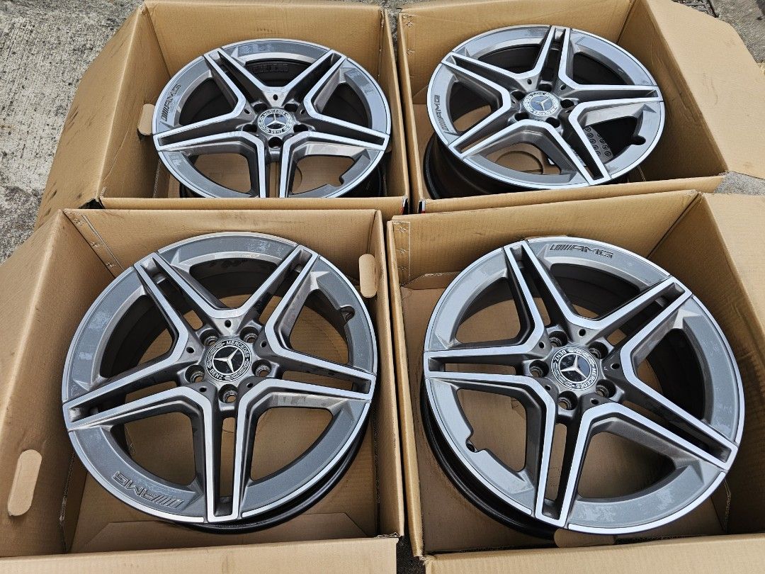 Amg line 18 inch rim, Car Accessories, Tyres & Rims on Carousell
