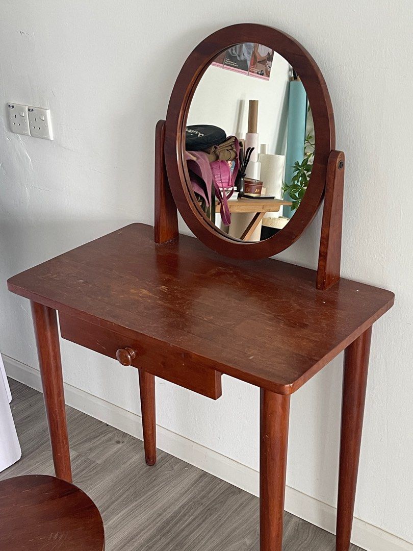 Antique Makeup Table, Furniture & Home Living, Furniture, Shelves ...