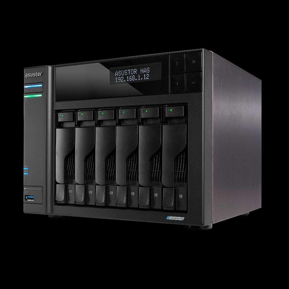 Asustor Lockerstor 6 Gen2 AS6706T - 6 Bay NAS, Quad-Core 2.0 GHz CPU ...