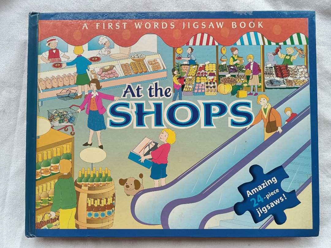 At the Shops, A First Words Jigsaw Book (5 amazing 24-piece jigsaws ...