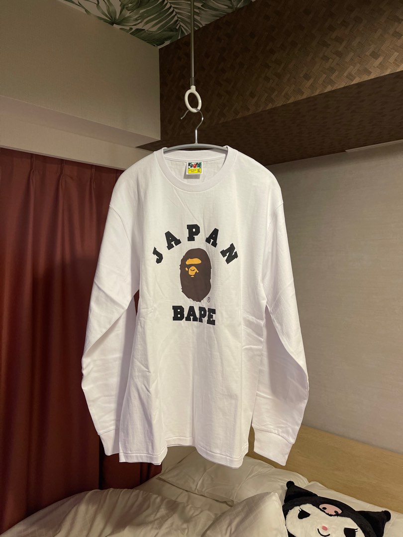 authentic bape japan college tee, Men's Fashion, Tops & Sets, Tshirts ...