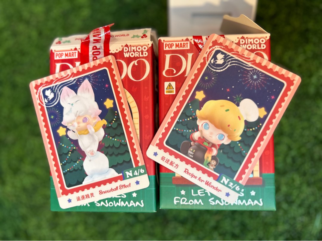 Authentic Popmart Dimoo letters from snowman - snowball effect / recipe ...