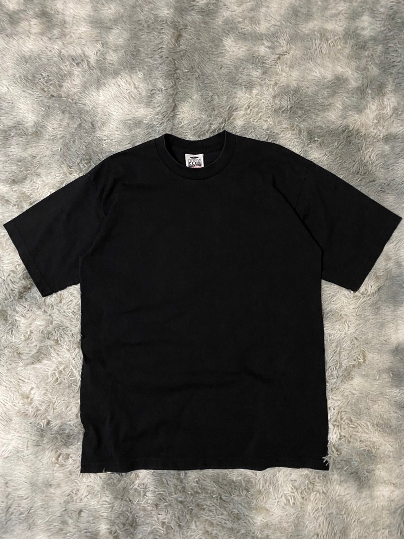 Authentic Pro Club Plain Black, Men's Fashion, Tops & Sets, Tshirts ...
