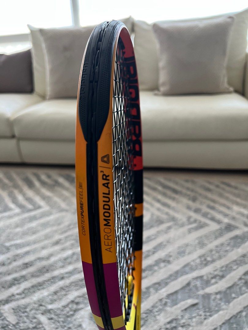 Babolat Pure Aero Rafa w strings and bag, Sports Equipment, Sports ...